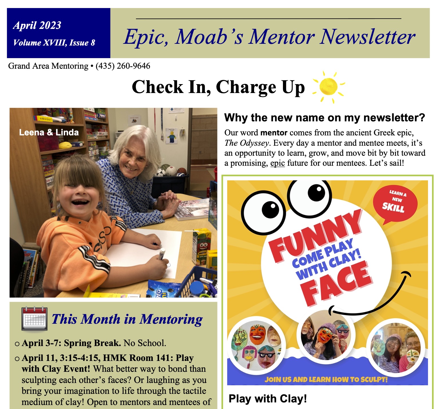 Epic, Grand Area Mentoring's April 2023 Mentor Newsletter - Grand Area ...